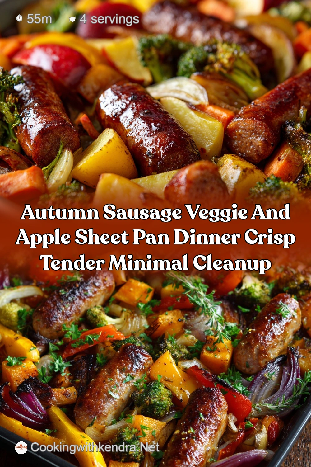 Autumn Sausage Veggie and Apple Sheet Pan Dinner Quick…