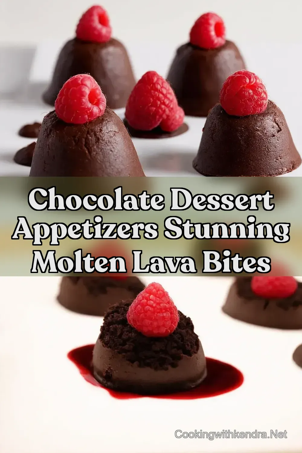 Chocolate Dessert Appetizers Molten Lava Bites with…