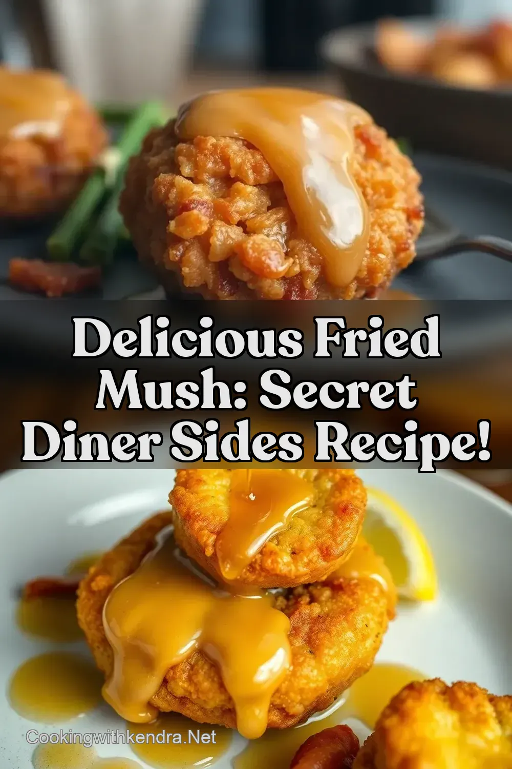 Golden Fried Mush with Maple-Bacon Syrup: Diner Classic