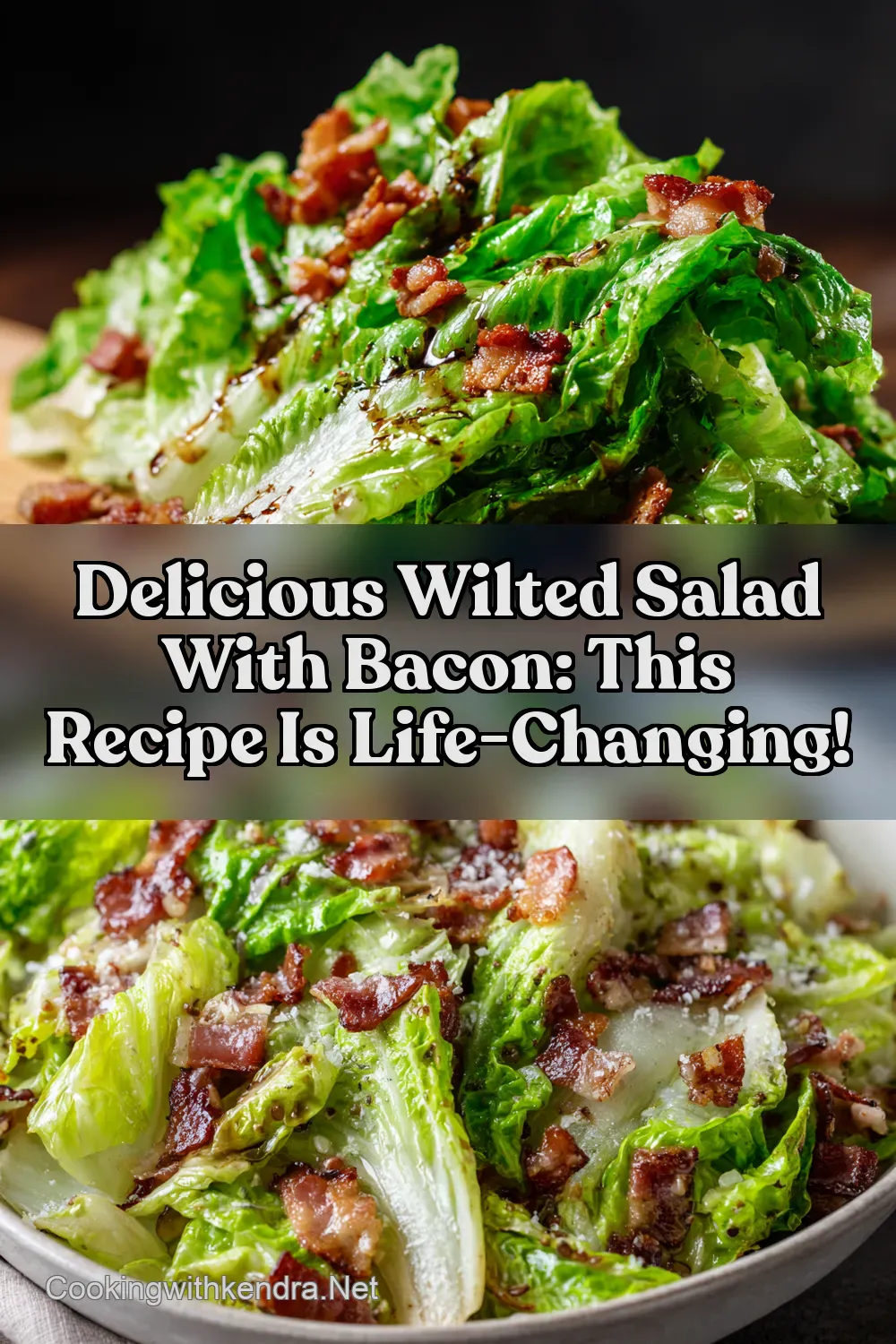 Grandma's Wilted Lettuce with Bacon & Balsamic - So Good!