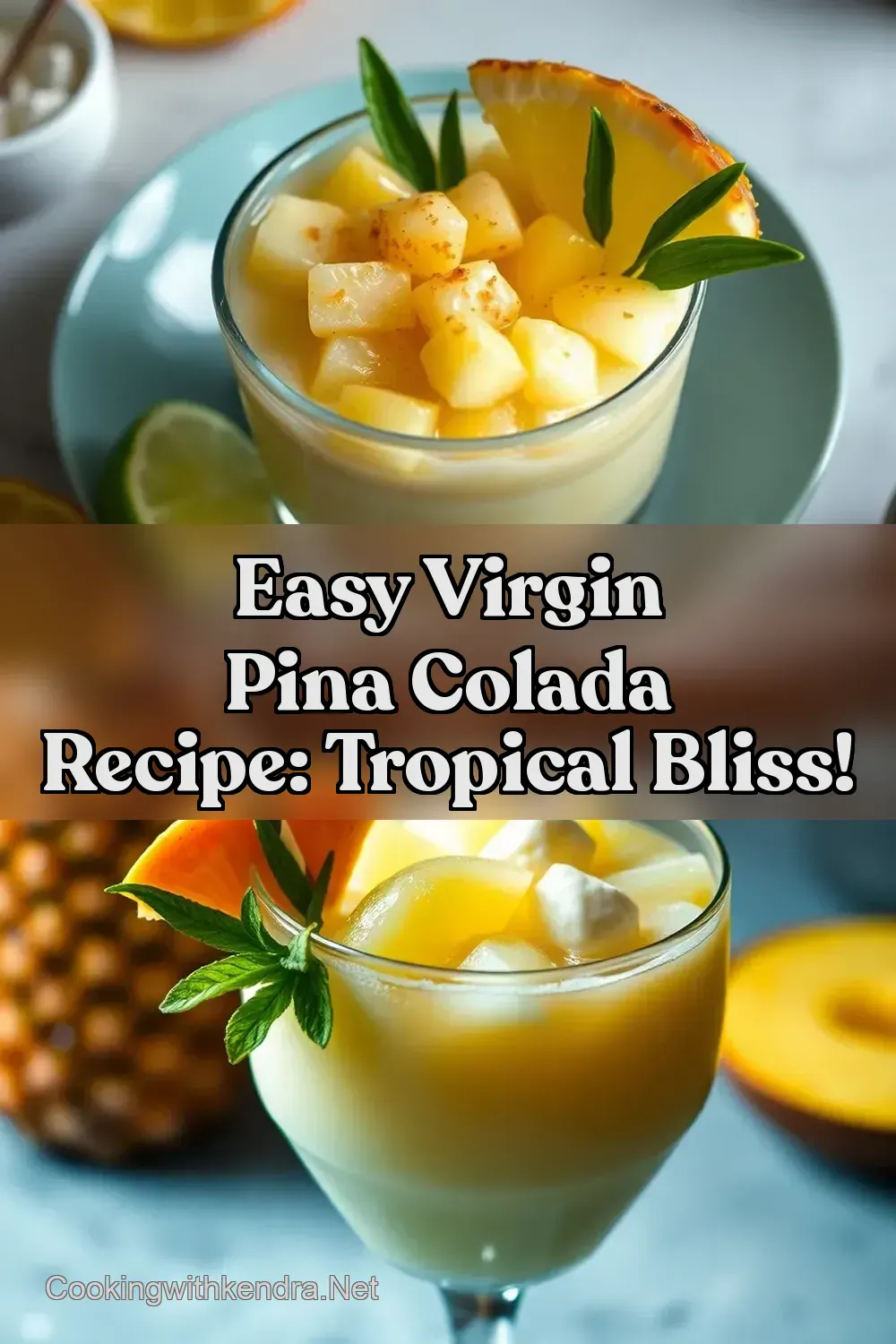 Easy Virgin Piña Colada Recipe - Tropical Bliss at Home!