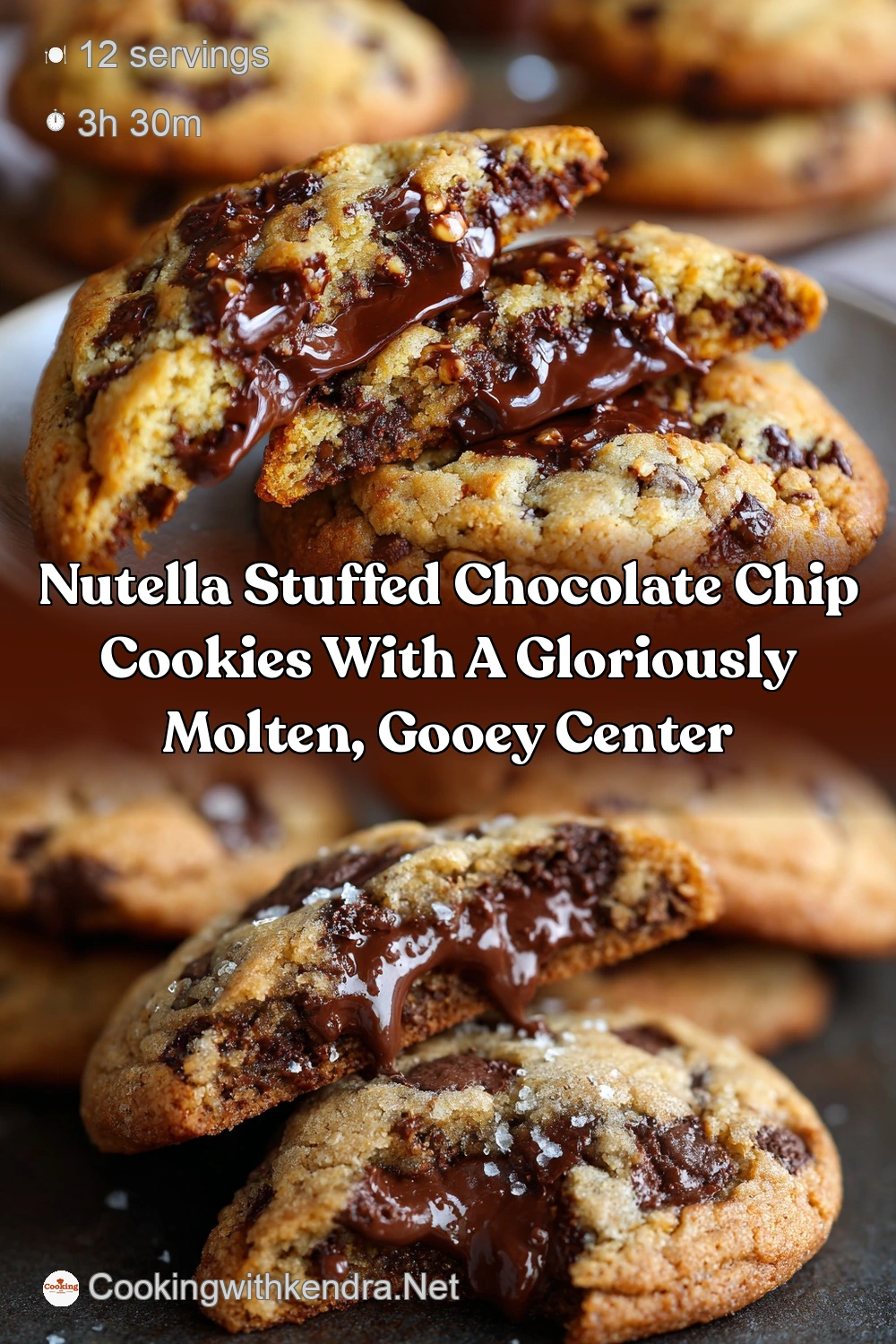 Nutella Stuffed Chocolate Chip Cookies: Ultimate Chewy…