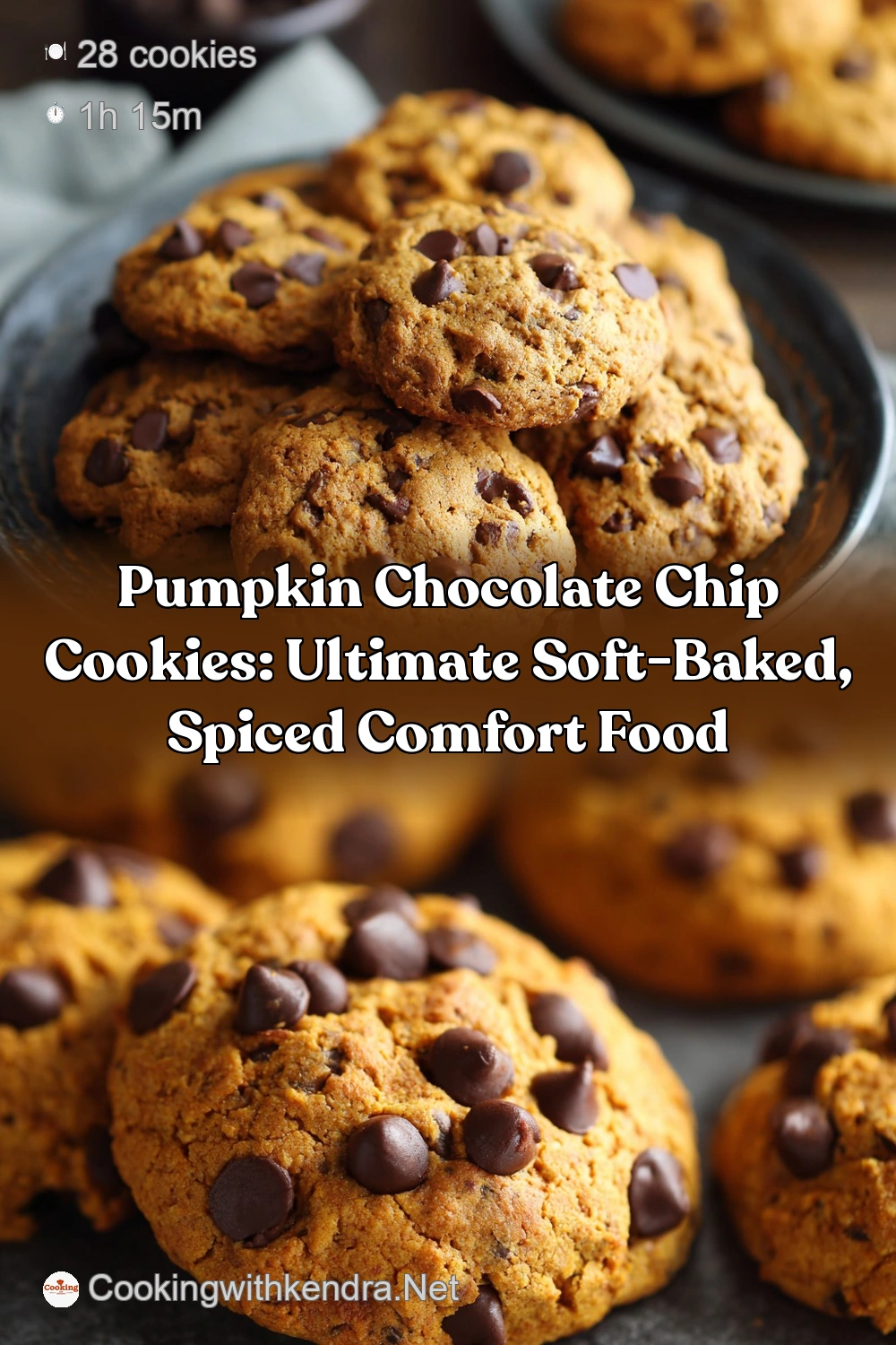 Pumpkin Chocolate Chip Cookies: The Softest, Spiced Fall…