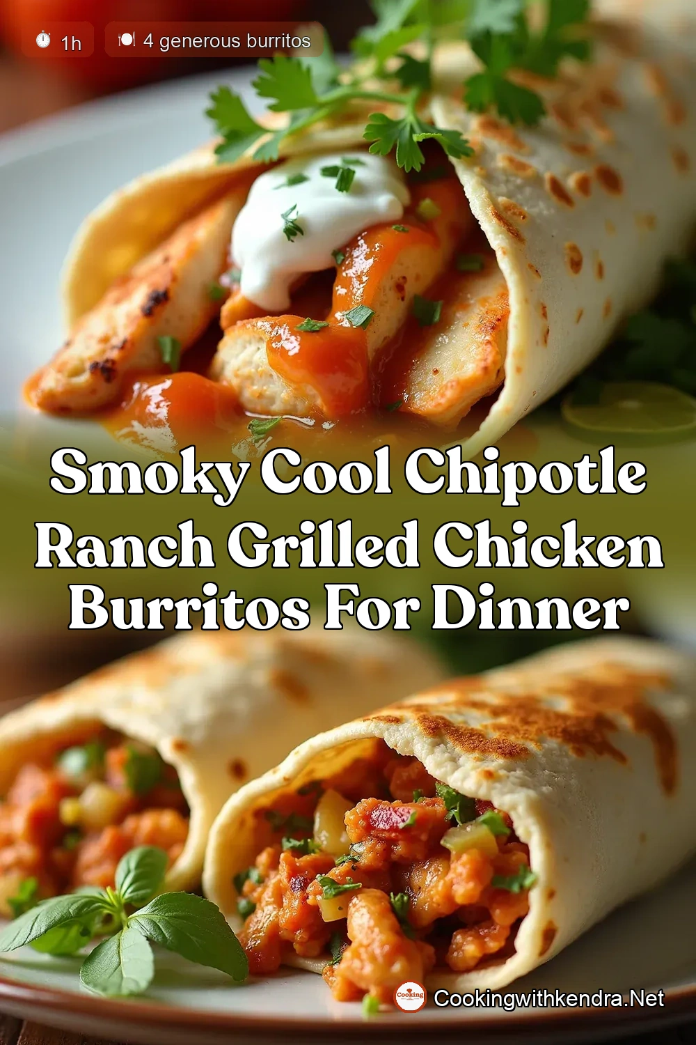 The Ultimate Chipotle Ranch Grilled Chicken Burrito Recipe