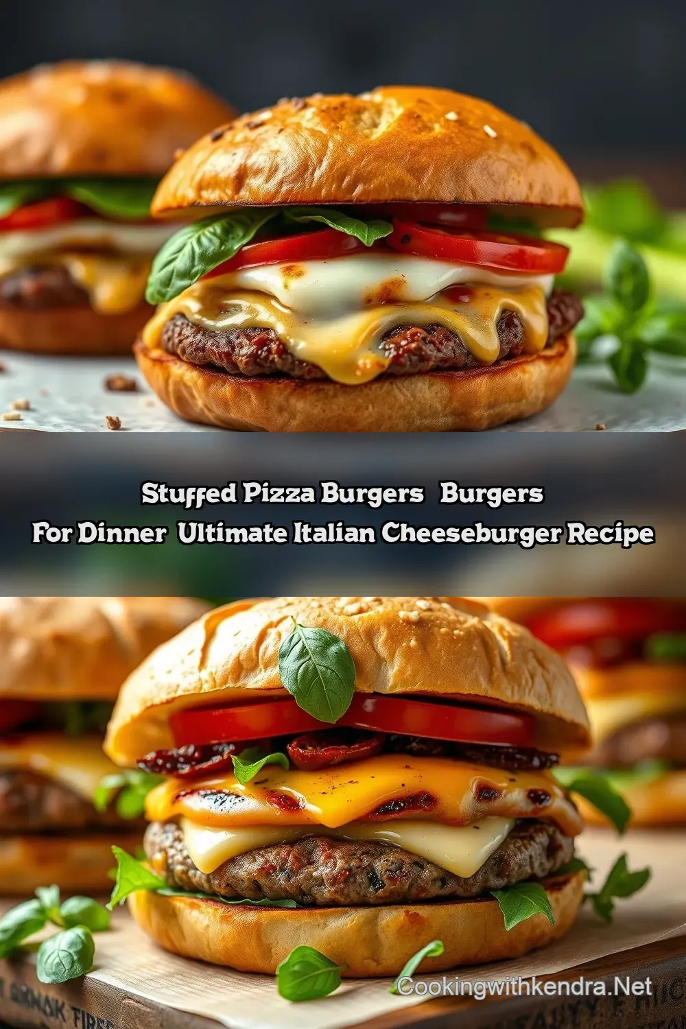 The Ultimate Italian Cheeseburger: Juicy, Savory, and…