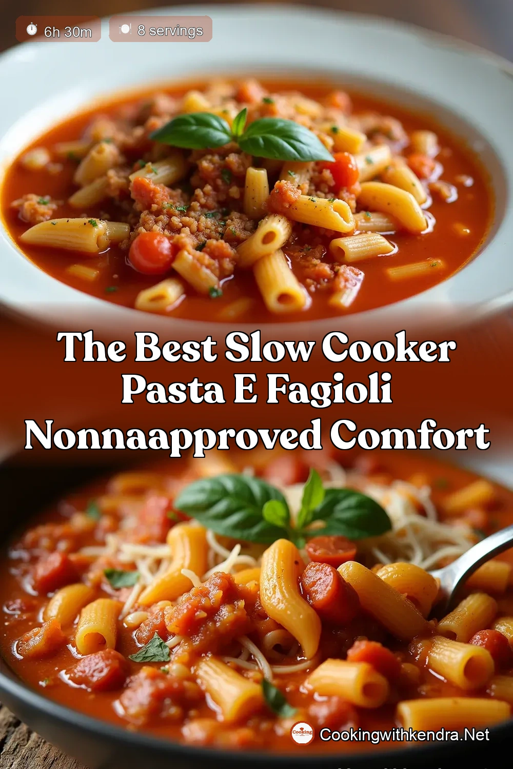 Hearty Slow Cooker Pasta E Fagioli Soup Recipe - Cooking…