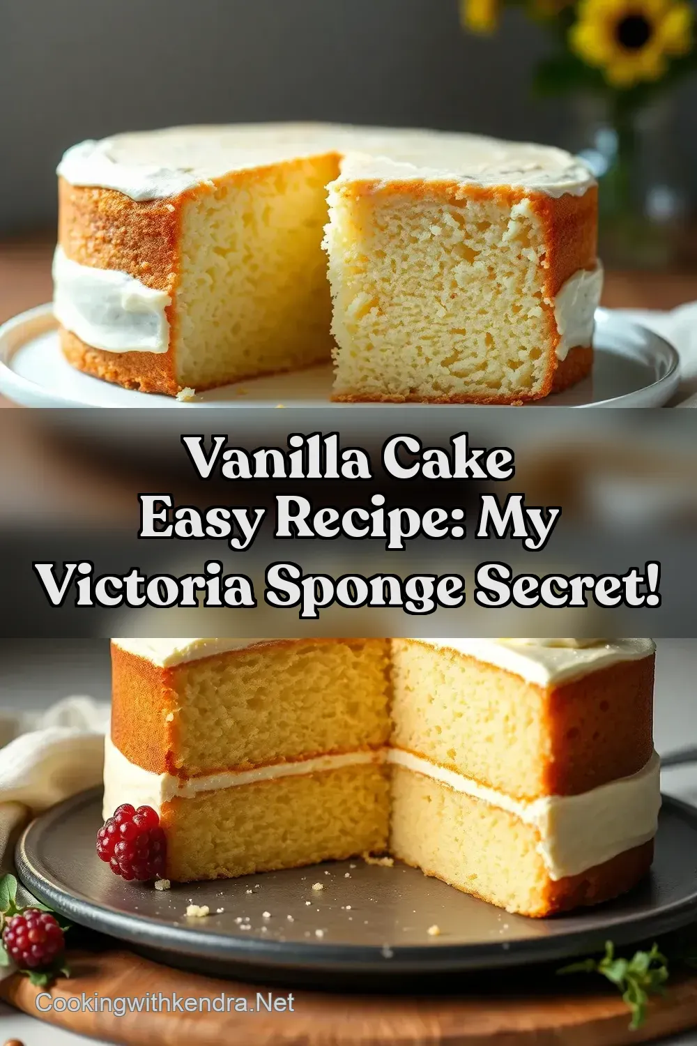My Best Homemade Vanilla Cake Recipe (Victoria Sponge)