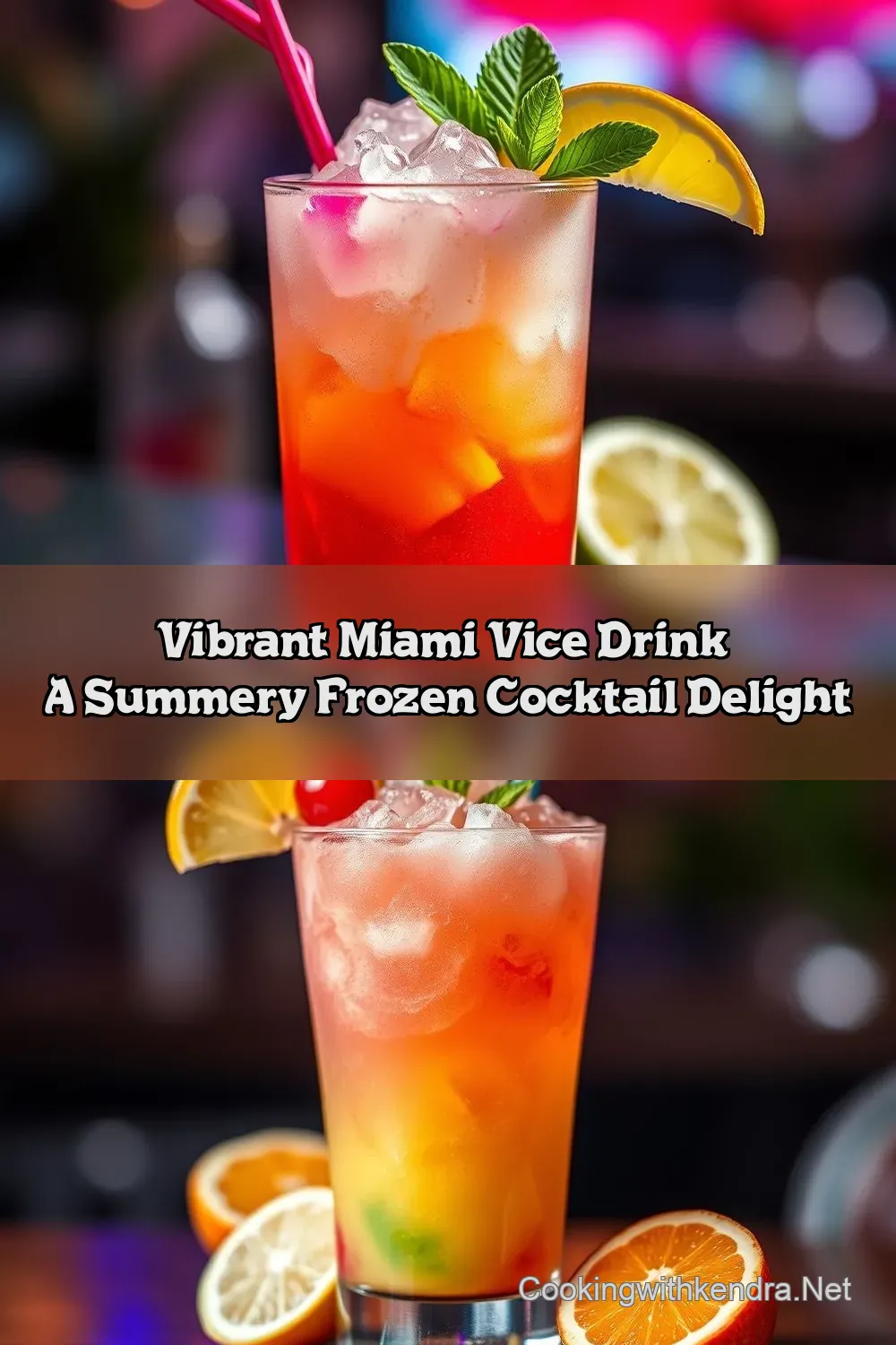 Chillin' Miami Vice Drink: Your Easy Tropical Escape in a…