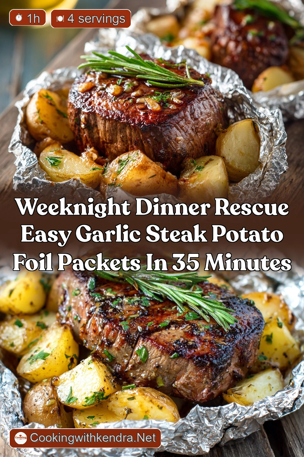 Steakhouse Meat and Potato Packets Easy Foil Pack Dinners
