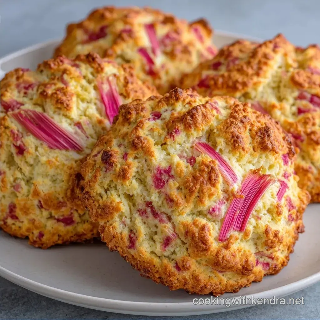 Rhubarb Scones in 45 Minutes - Cooking with Kendra