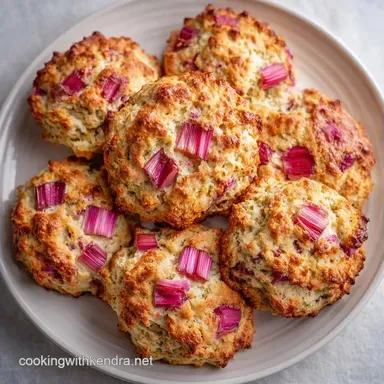 30-Minute Rhubarb Scones Recipe - Cooking with Kendra