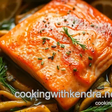 Pan-Seared Norwegian Salmon with Lemon-Dill Butter Sauce