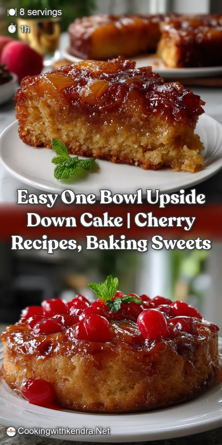 Easy One Bowl Upside Down Cake: Ultimate Cherry Delight