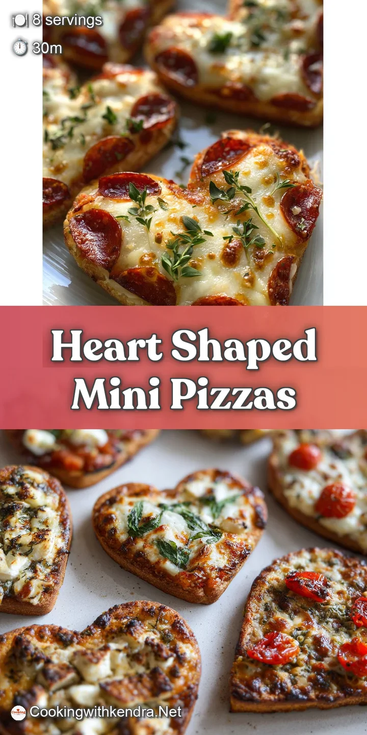 Heart Shaped Mini Pizzas in 30 Minutes | Crispy Baked