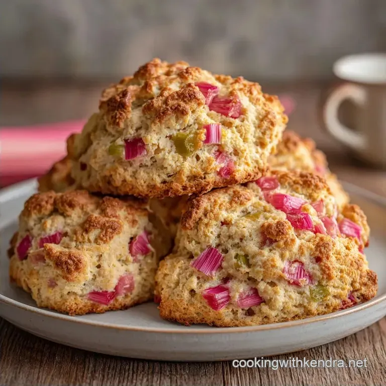 Rhubarb Scones in 30 Minutes - Cooking with Kendra