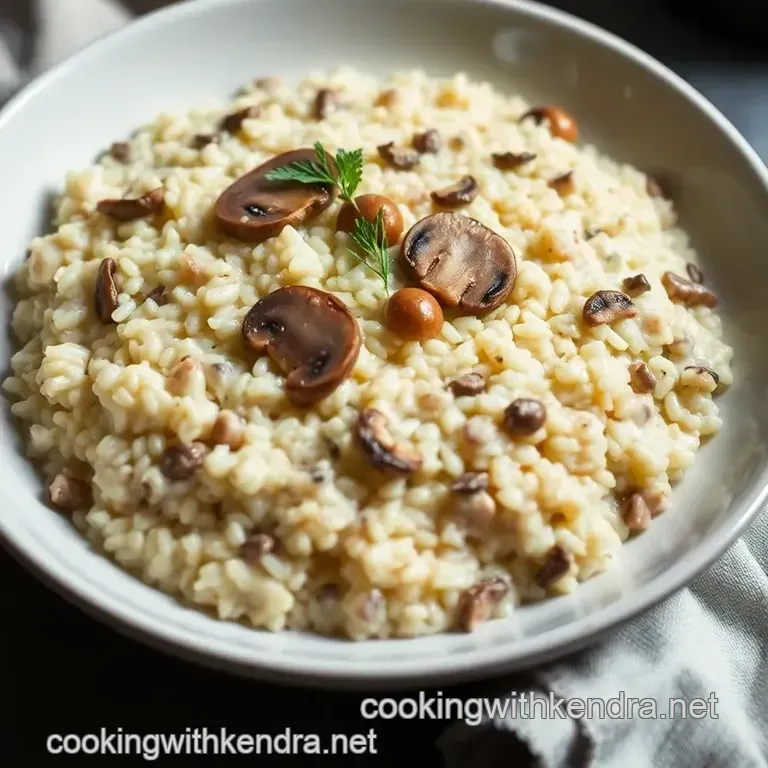Decadent Creamy Mushroom Risotto with Arborio Rice: A…