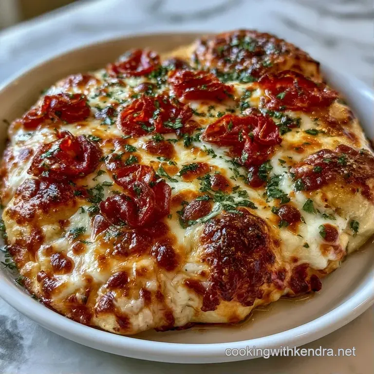 Garlic Naan Flatbread Pizza in 15 Min - Cooking with Kendra