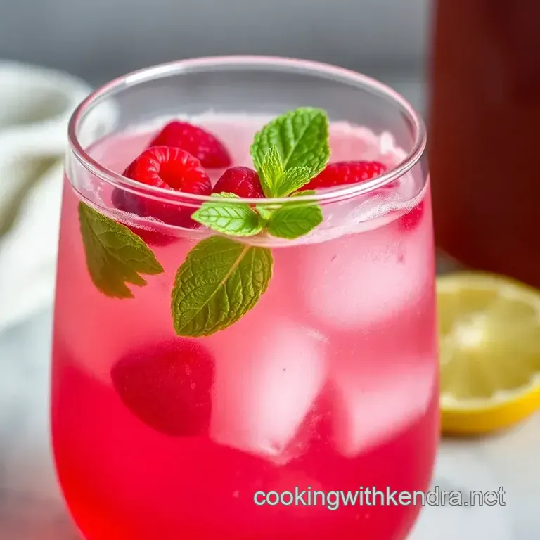 Sparkling Raspberry & Mint Refresher: Non Alcoholic Drink…